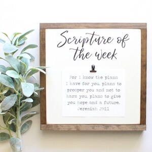 Scripture of the Week Sign Memory Verse Sign Wood Sign Home - Etsy Canada