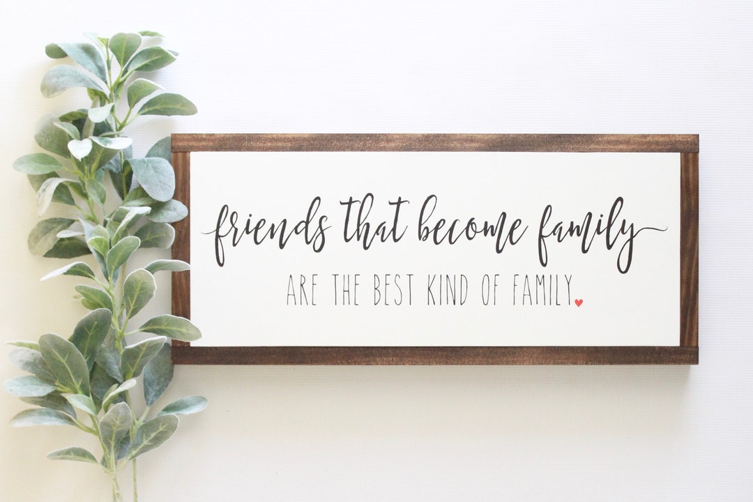 Friends and Family Sign, Wood Sign, Farmhouse Sign, Hand Painted, Home ...