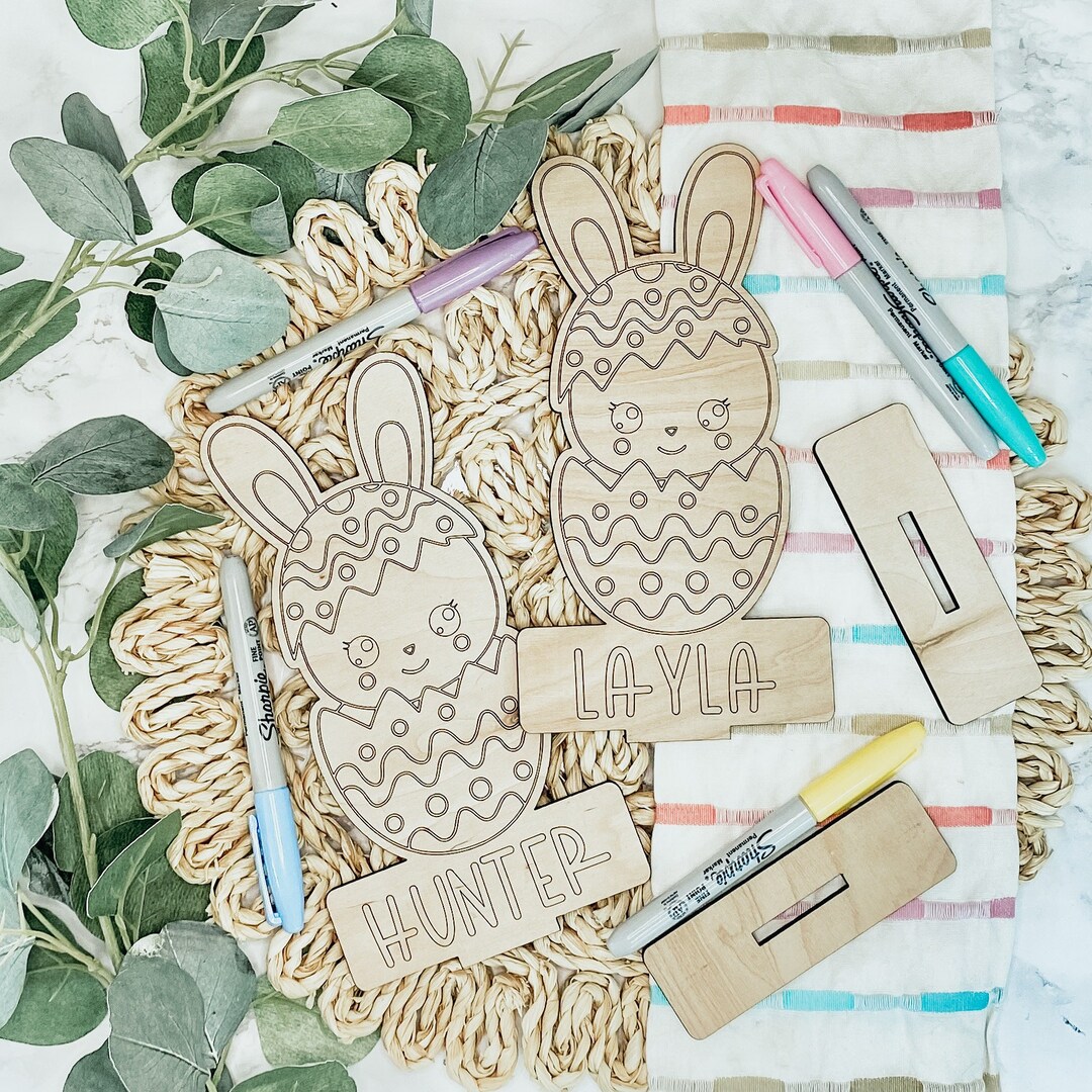 Easter DIY Coloring Kit, Coloring Kit for Kids, Personalized Easter ...