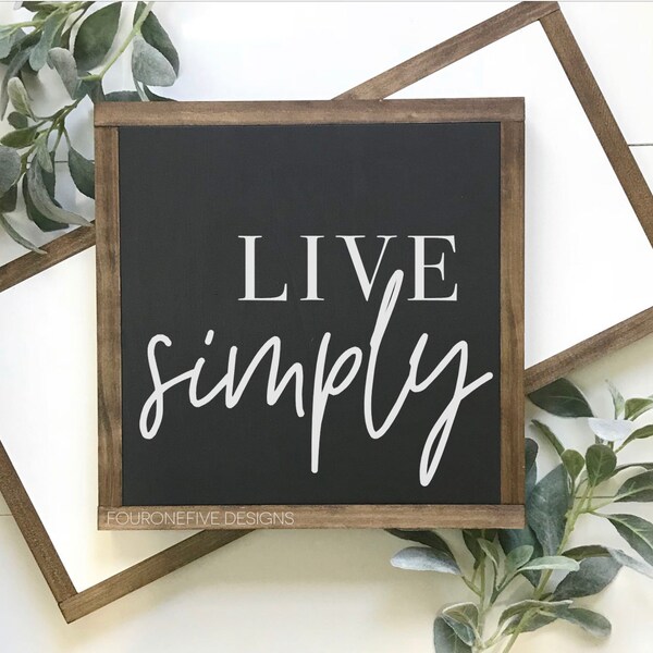 Live Simply Art - Etsy