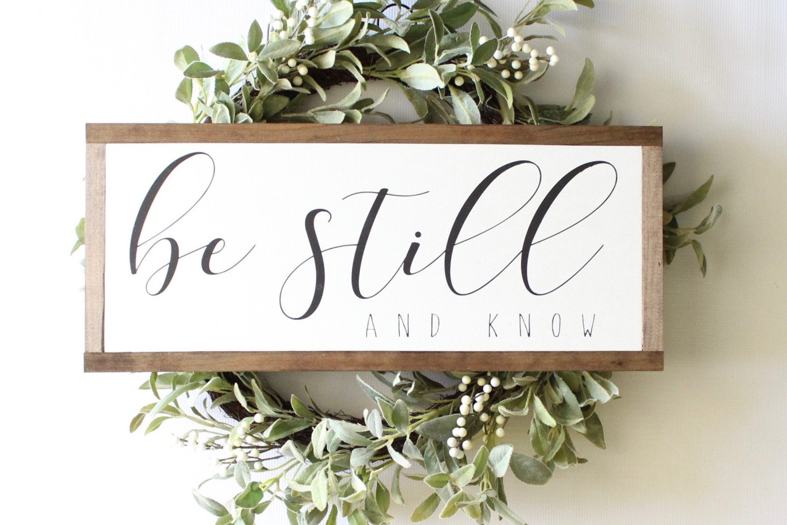 Be Still and Know Sign Wood Sign Farmhouse Sign Family | Etsy