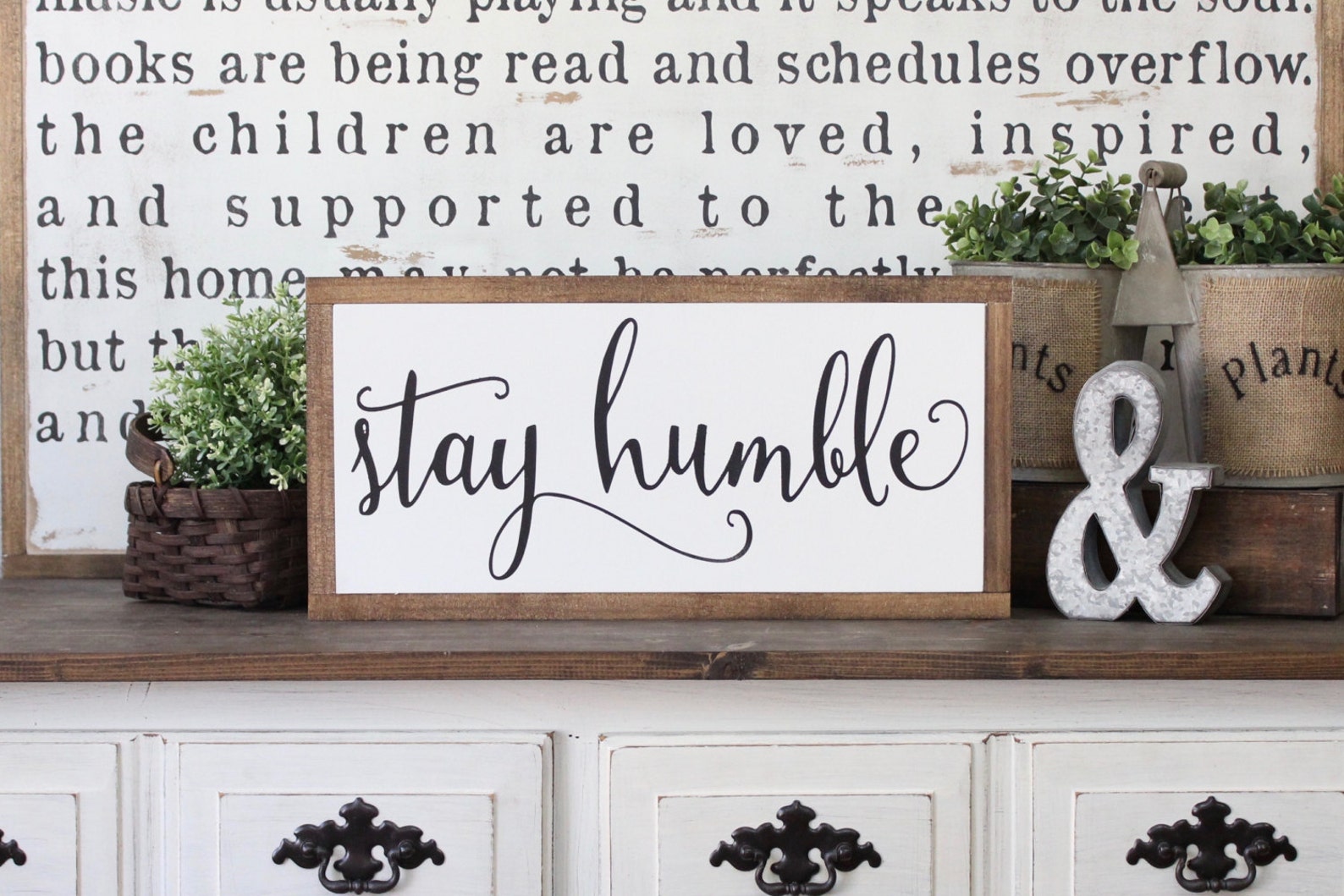 Stay Humble Sign Rustic Sign Home Decor Wood Sign - Etsy