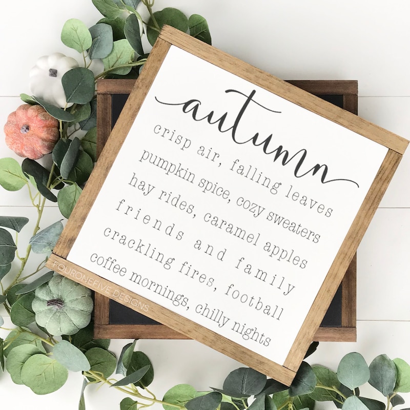 Fall Wooden Sign - Etsy