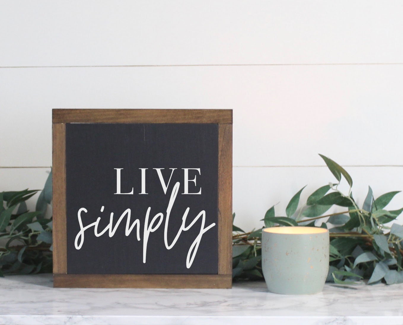 Wall Hangings Wall Décor Live Simply Framed Farmhouse Sign etna.com.pe