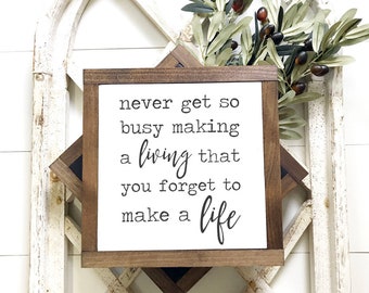 Never Get so Busy | Etsy