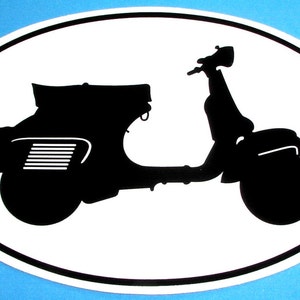 VESPA Set of 4 Oval DECALS Vinyl Bumper Sticker Lot Mod Motor - Etsy