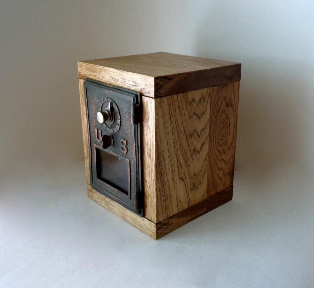 Combination Lockbox Safe HICKORY Antique Bronze US Post Office Door ...