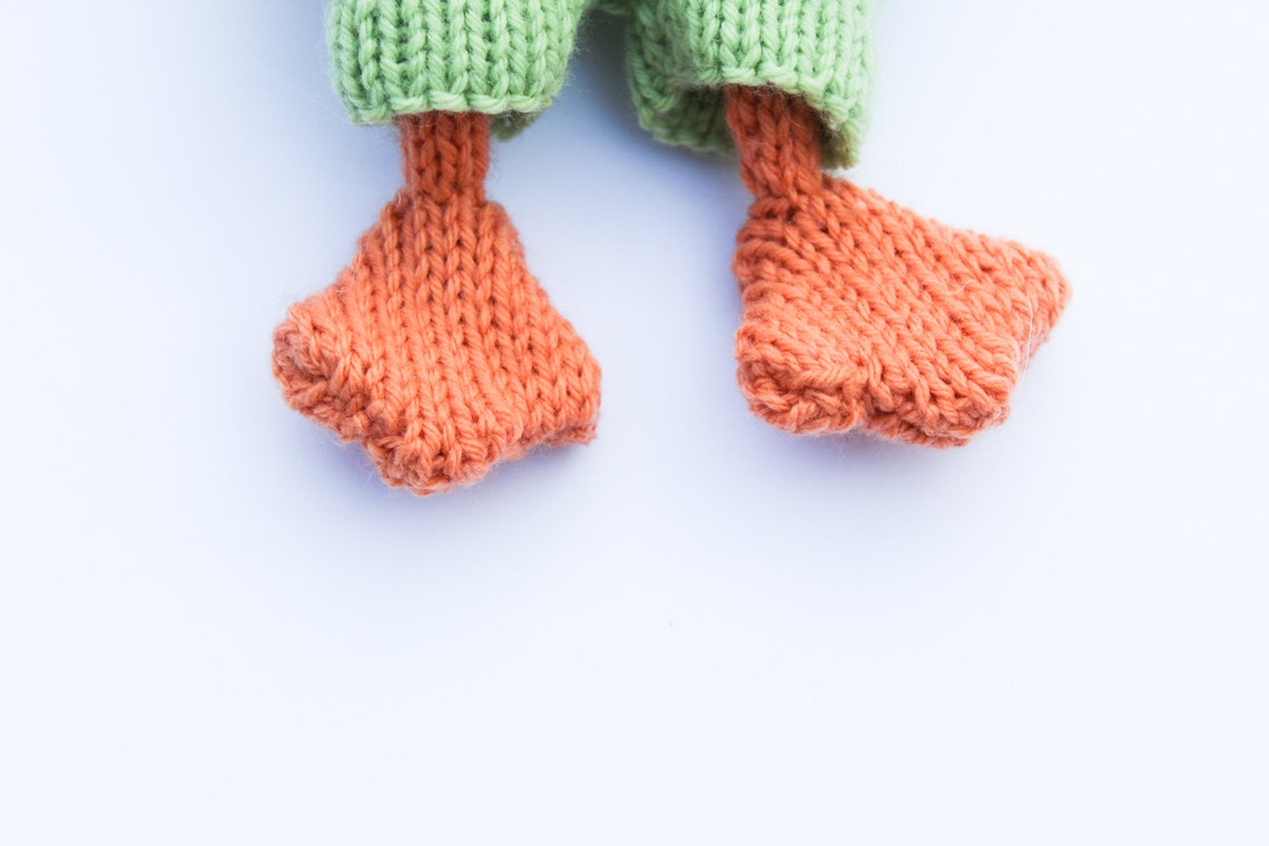 Darwin Duck Wearing Dungarees and a Flatcap Knitting Pattern ...