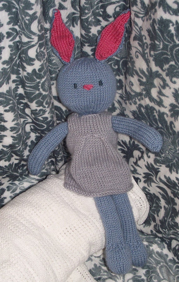 Felicity Bunny Knitting Pattern Toy Rabbit in Dress PDF | Etsy