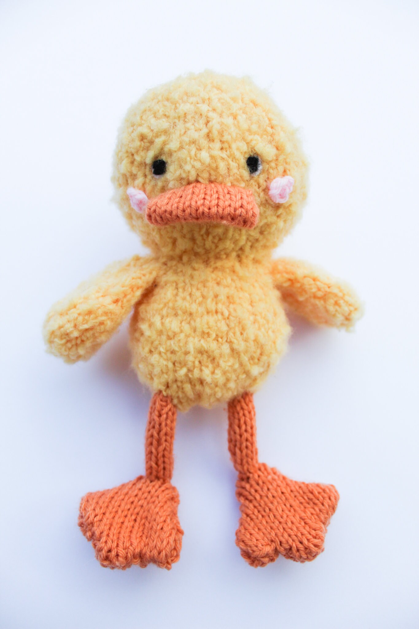 Darwin Duck Wearing Dungarees and a Flatcap Knitting Pattern | Etsy