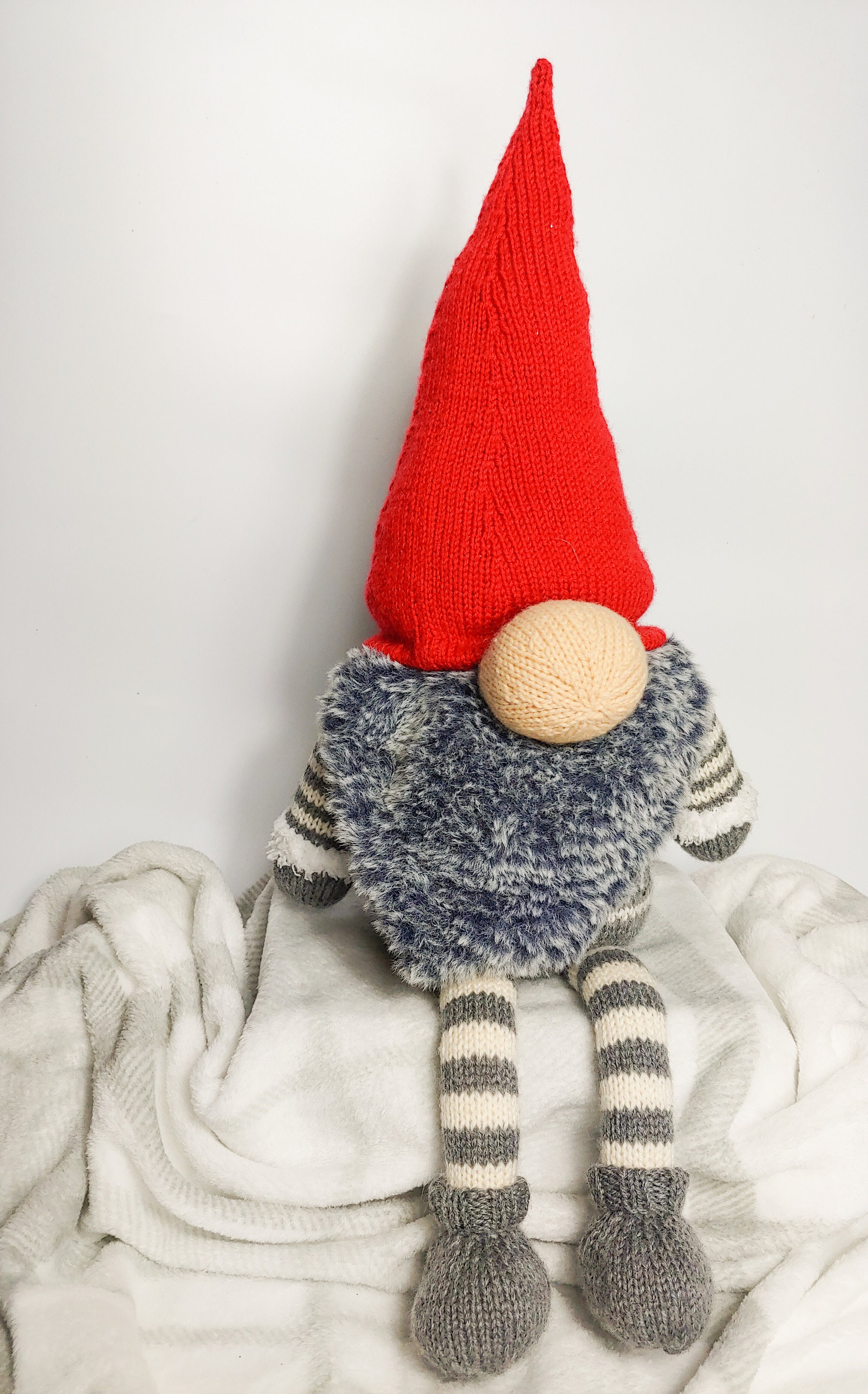 Large Festive Tomte Gnome Knitting Pattern PDF Instructions | Etsy
