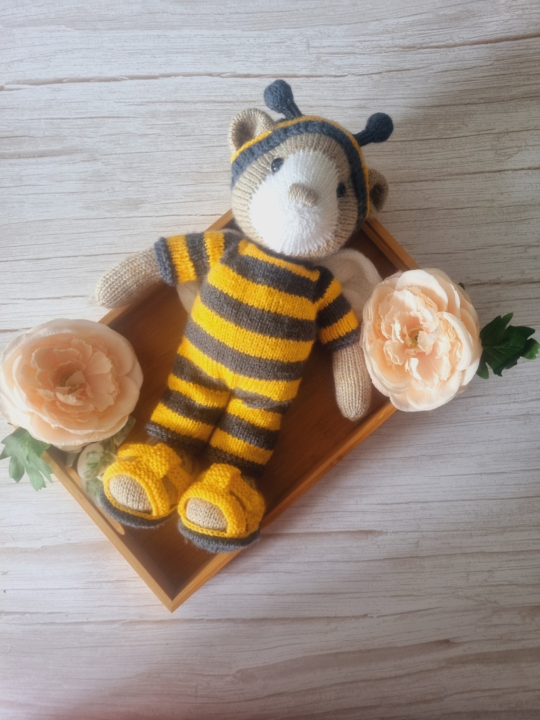 Boris the Bumble Bear PDF Knitting Pattern Instructions - Etsy