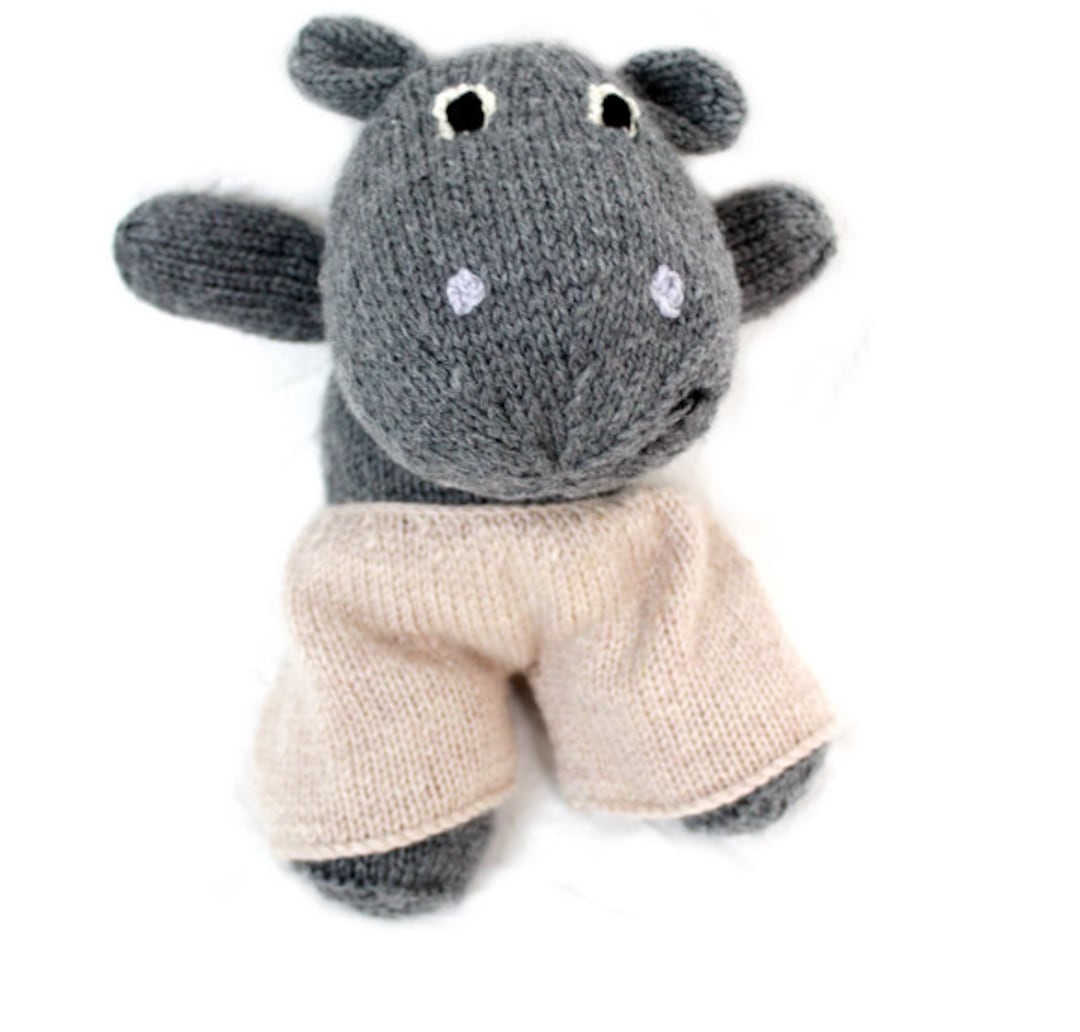 Henry Hippo Toy Knitting Pattern Knitted - Etsy