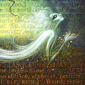 Fantasy Art Print, Eldritch: Ghostly Creatures Haunt an Enchanted ...