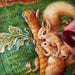Whimsical Animal Art Print, Robustious: Parent & Baby Squirrels, Acorns ...