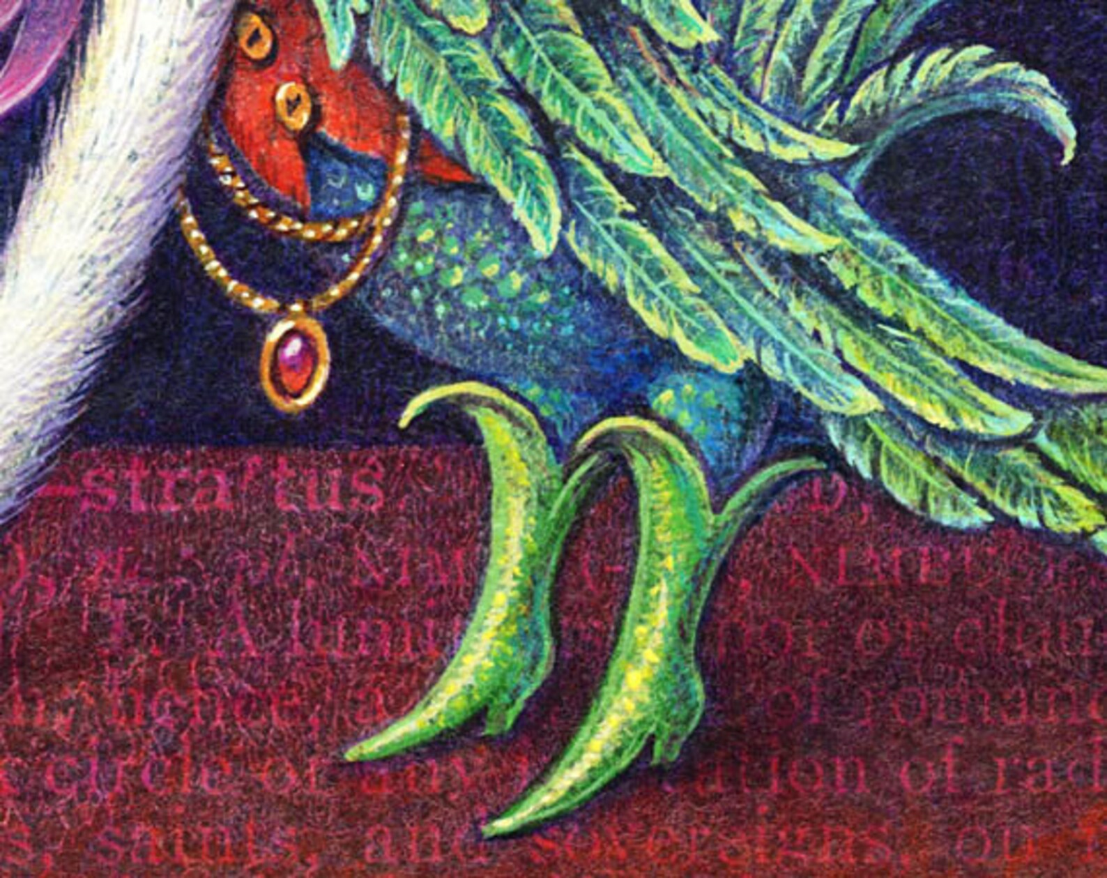 Funny Bird Print Nimiety: Exotic Bird Dressed for Excess in - Etsy