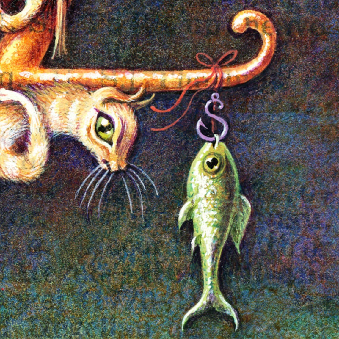 Funny Cat Art Print, Hegemony: Spoiled Kitty King or Queen. Whimsical ...