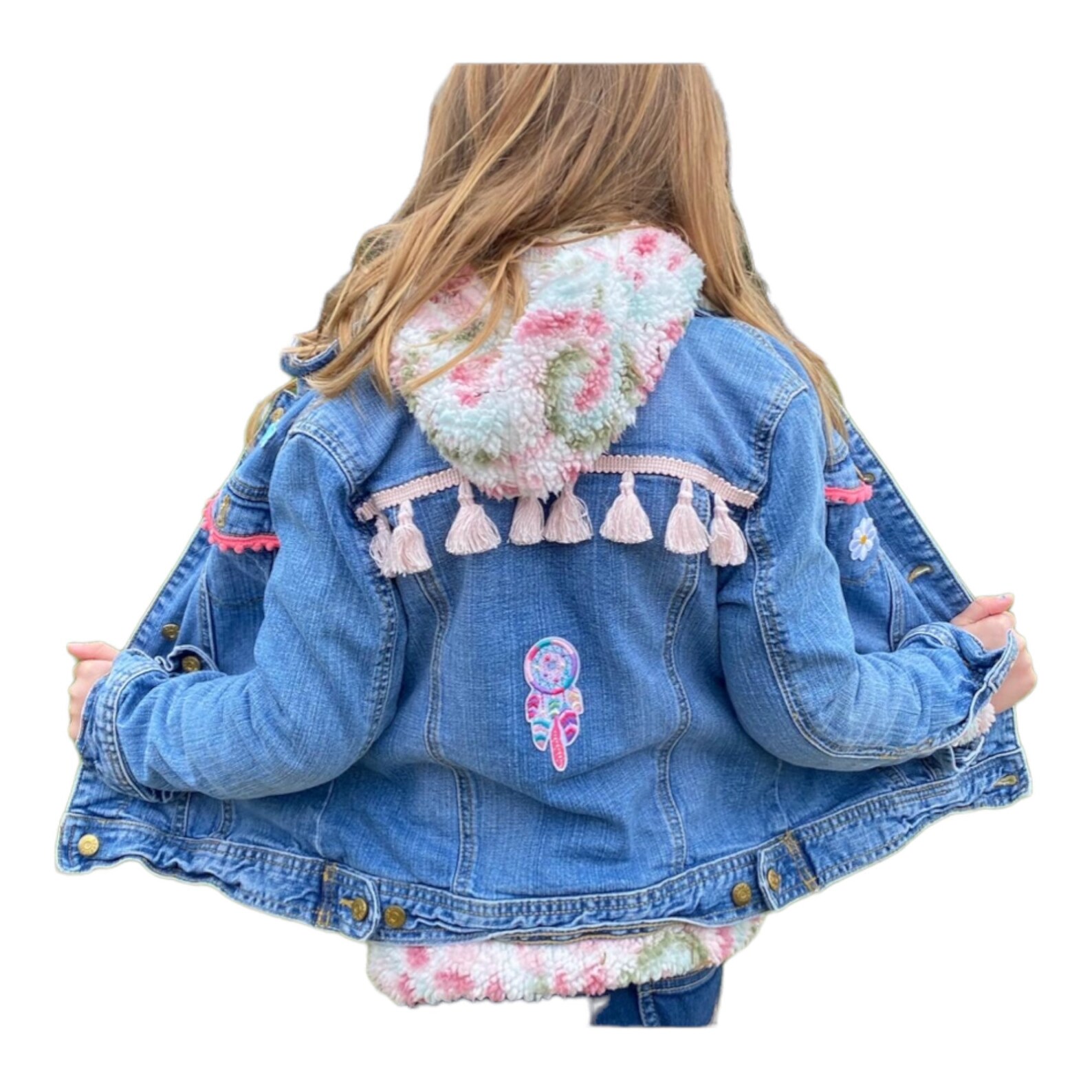 Girls Altered Denim Jean Jacket - Etsy