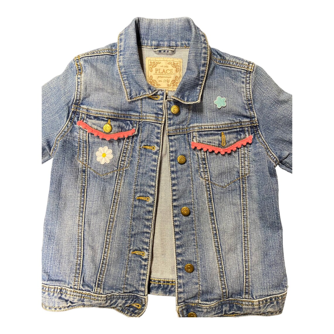 Girls Altered Denim Jean Jacket - Etsy