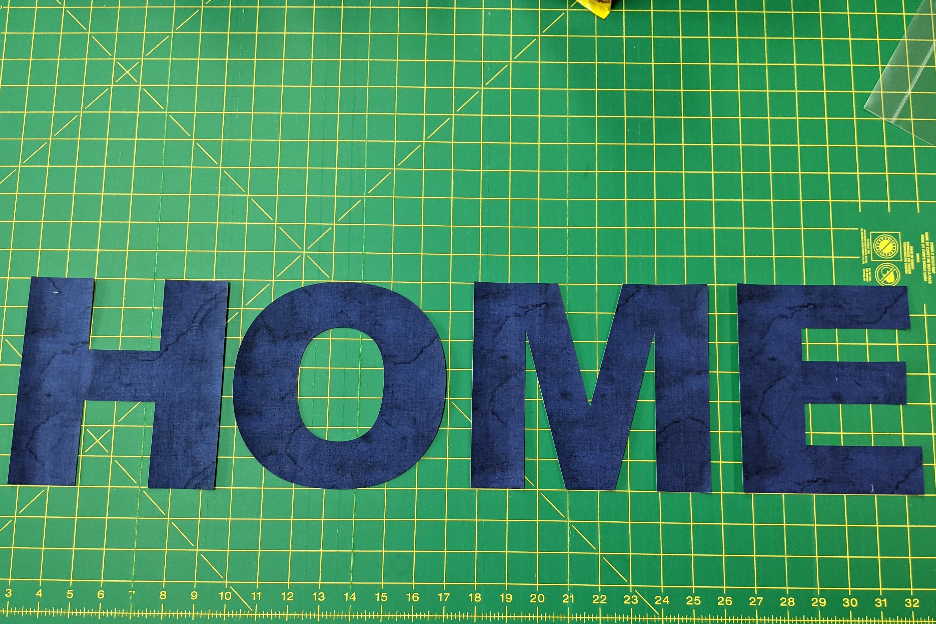 Laser-cut Applique HOME Letters Dark Blue Prefused and Ready for ...