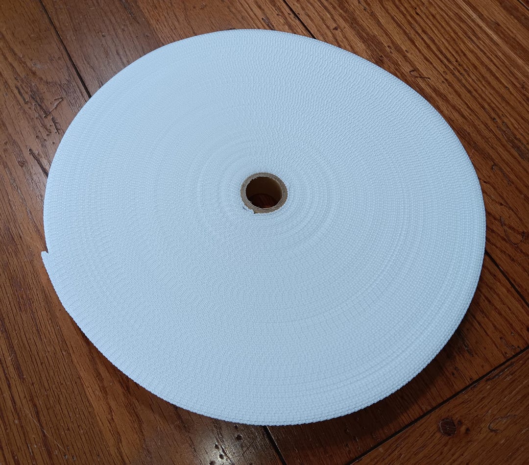 Byannie White Polypro Strapping - 1 Inch Wide - Sold by the Yard - Etsy