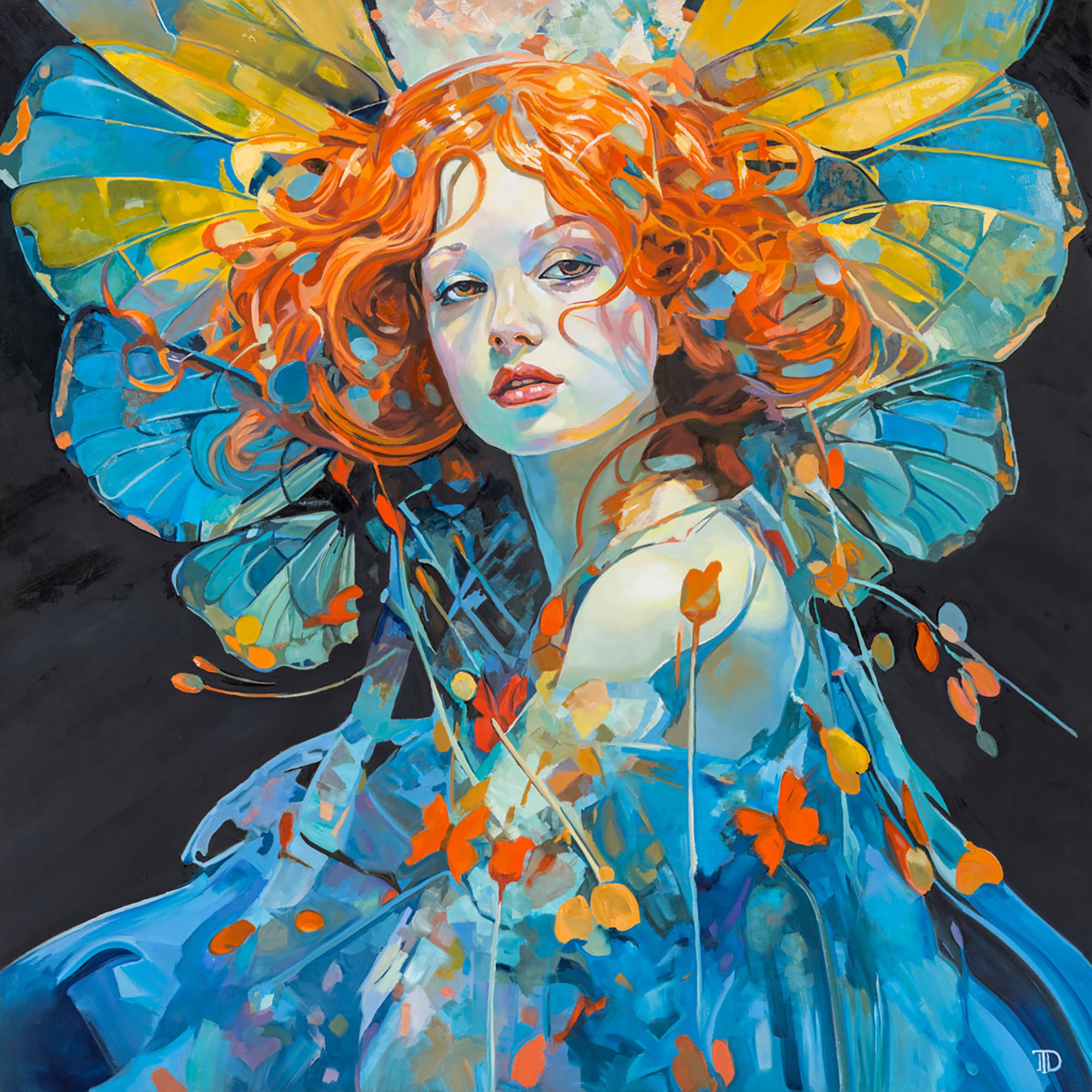 Original Oil Painting madame Butterfly - Etsy