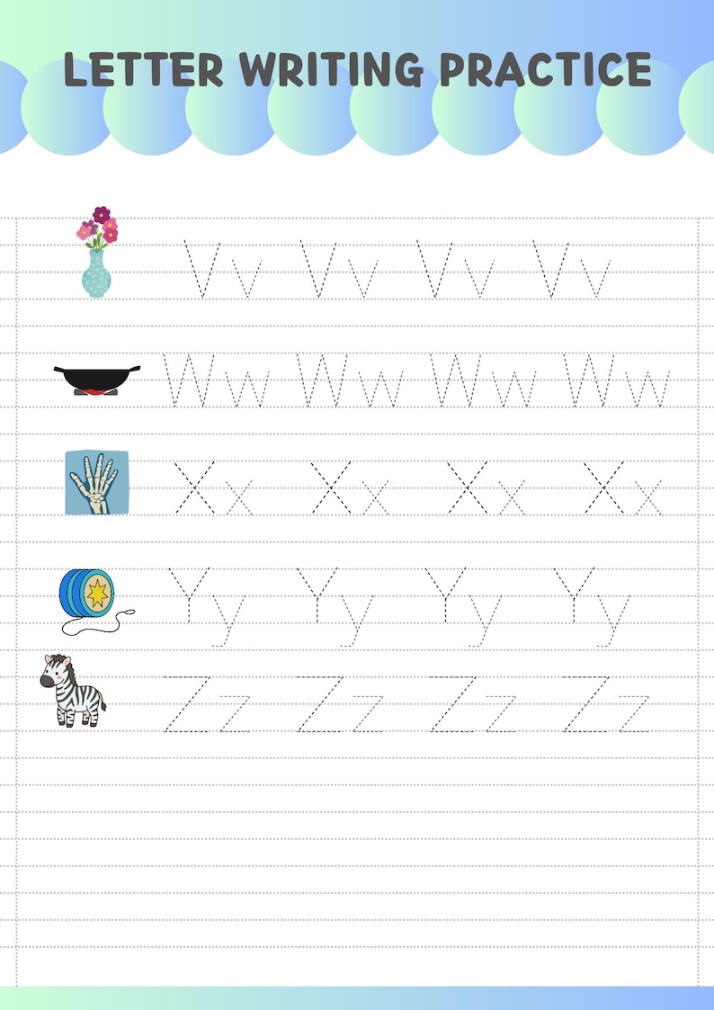 Alphabet Tracing Worksheets | Preschool Letter Writing Practice (PDF ...