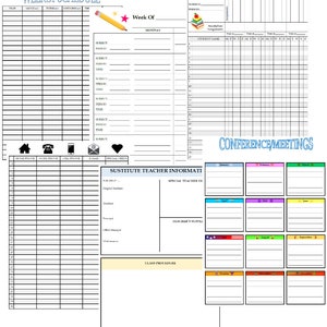 Teacher Planner, Organizer, Student Tracker, Classroom Organizer - Etsy