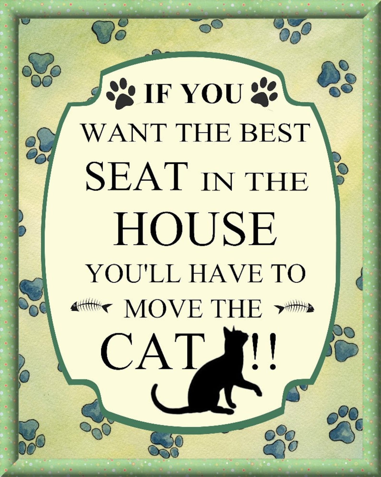 Cat, Cat Print, Cat Printable, Animal Print, Pet Print, Pet Printable ...