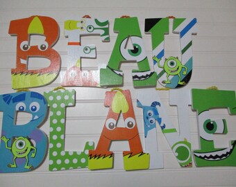 Monsters inc letters | Etsy