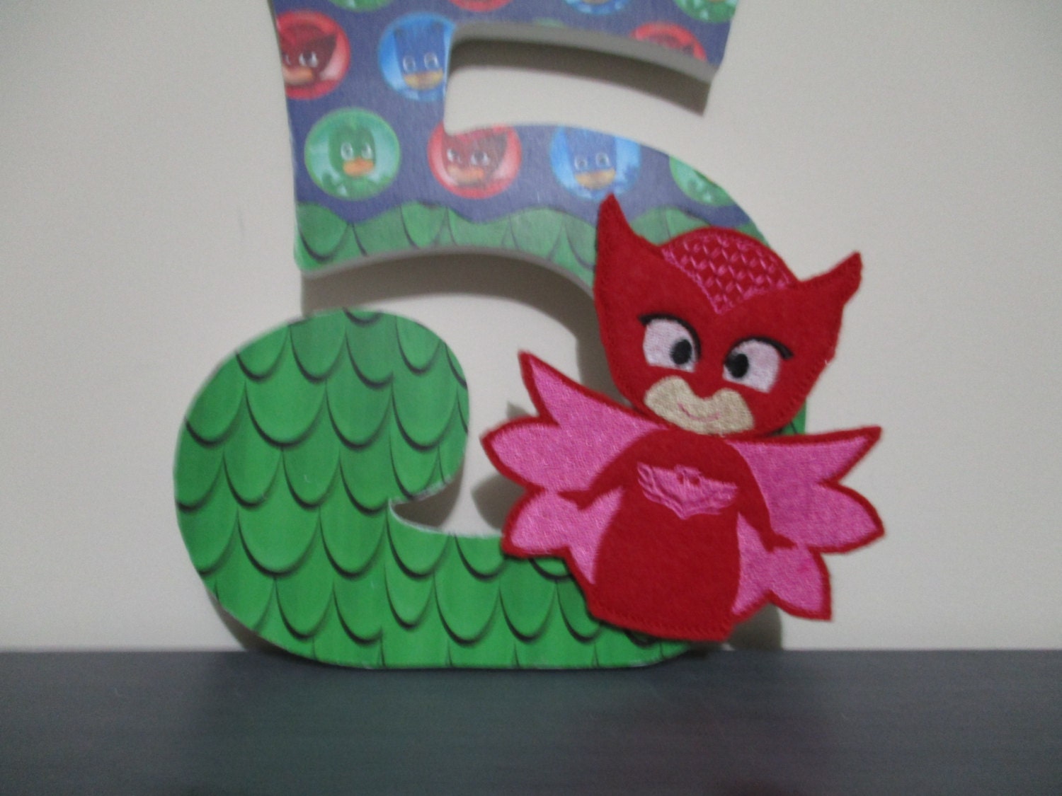 PJ MASKS NUMBERS numerals 20.00 per number 8-1/2 | Etsy