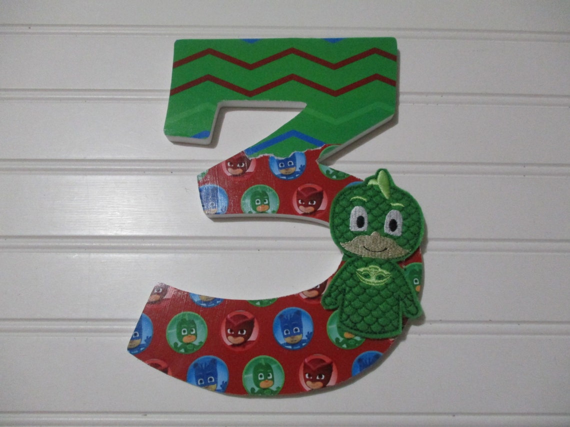 PJ MASKS NUMBERS 20.00 per Number 8-1/2 Owlette | Etsy