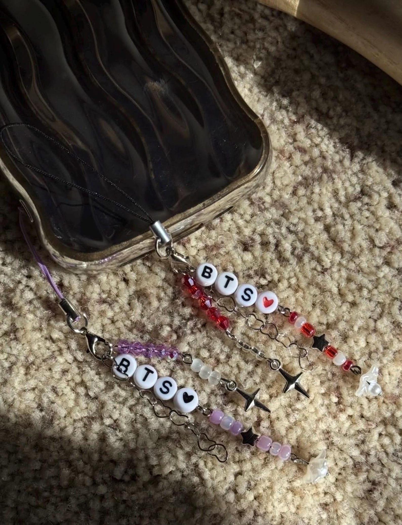 BTS K-pop Phone Charm Pack, Arirang and Boranghae Colors - Etsy