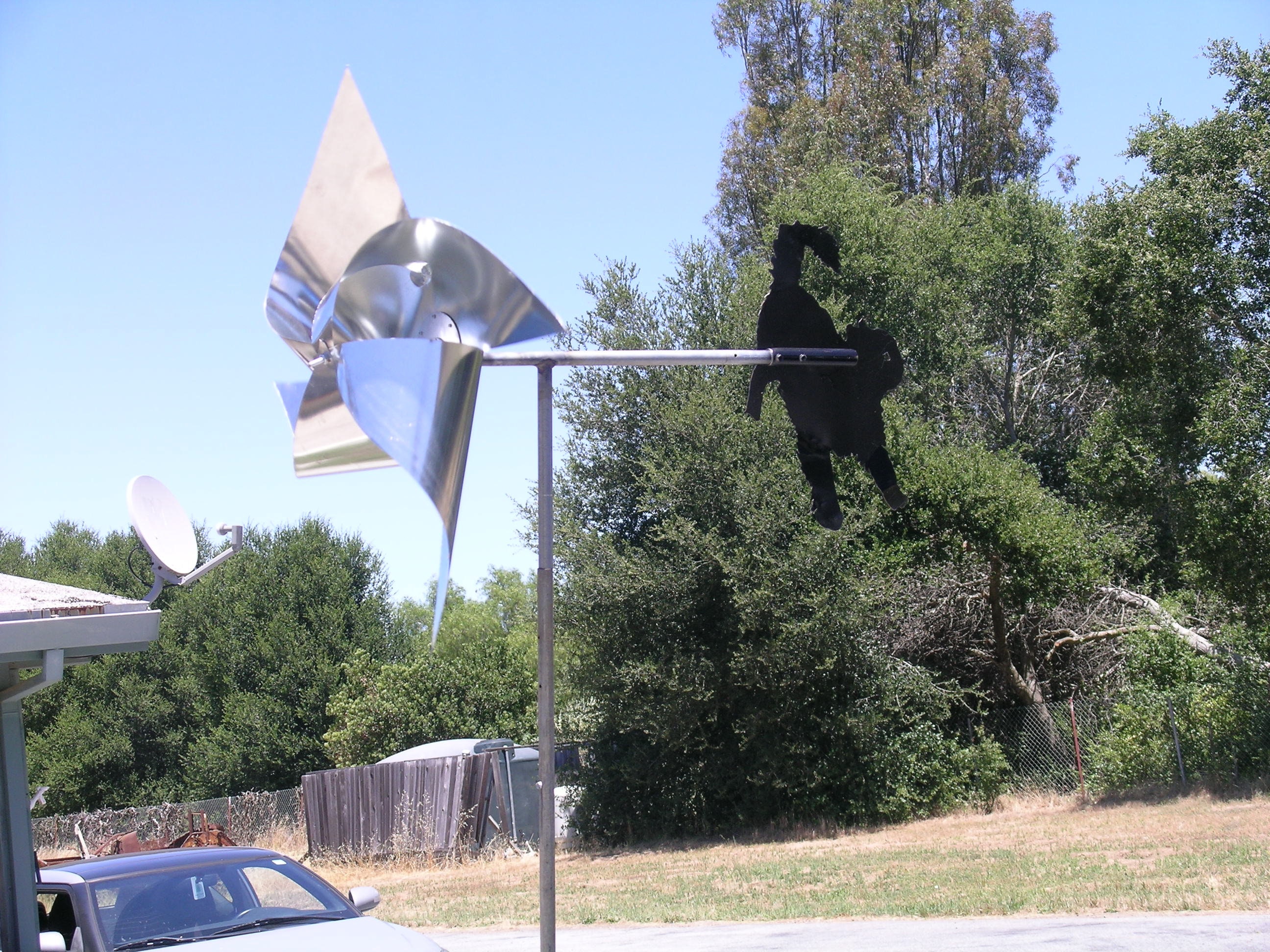 Kinetic Wind Spinner Metal Pinwheel Spins Great in the - Etsy