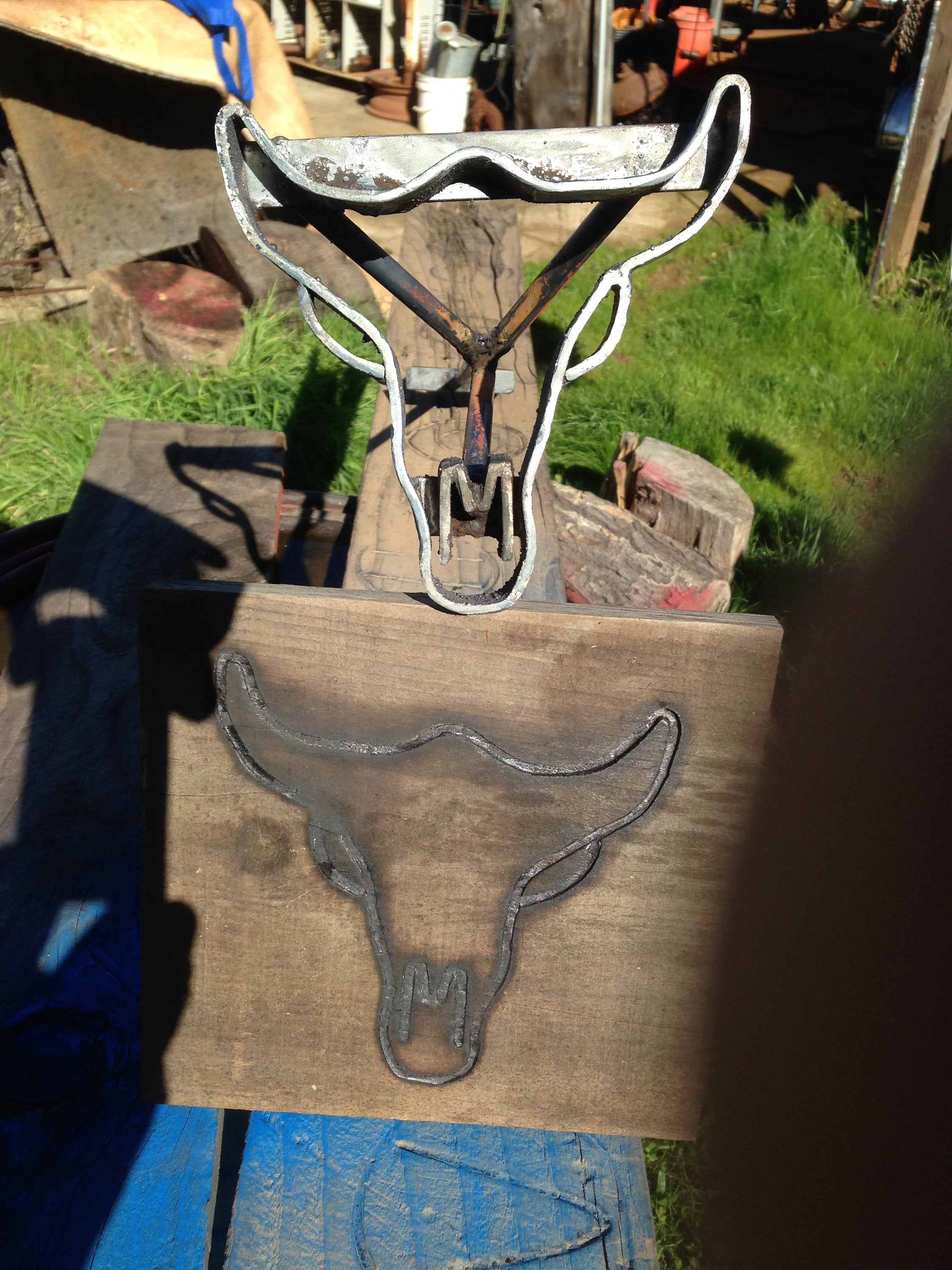 CUSTOM MADE BRANDING Irons Your Choice 39.99 2 Block Letters Shipping ...