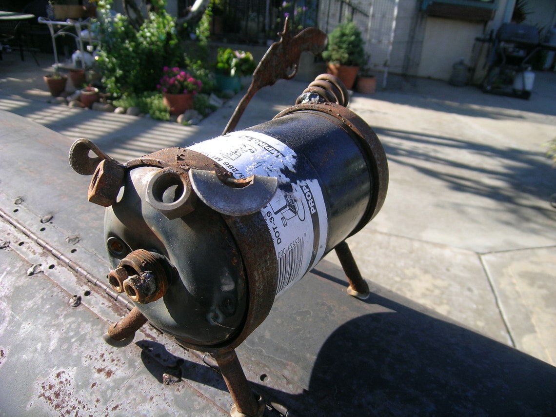 Propane Pig Made From Recycled Propane Bottle Metal Yard Art or Garden ...