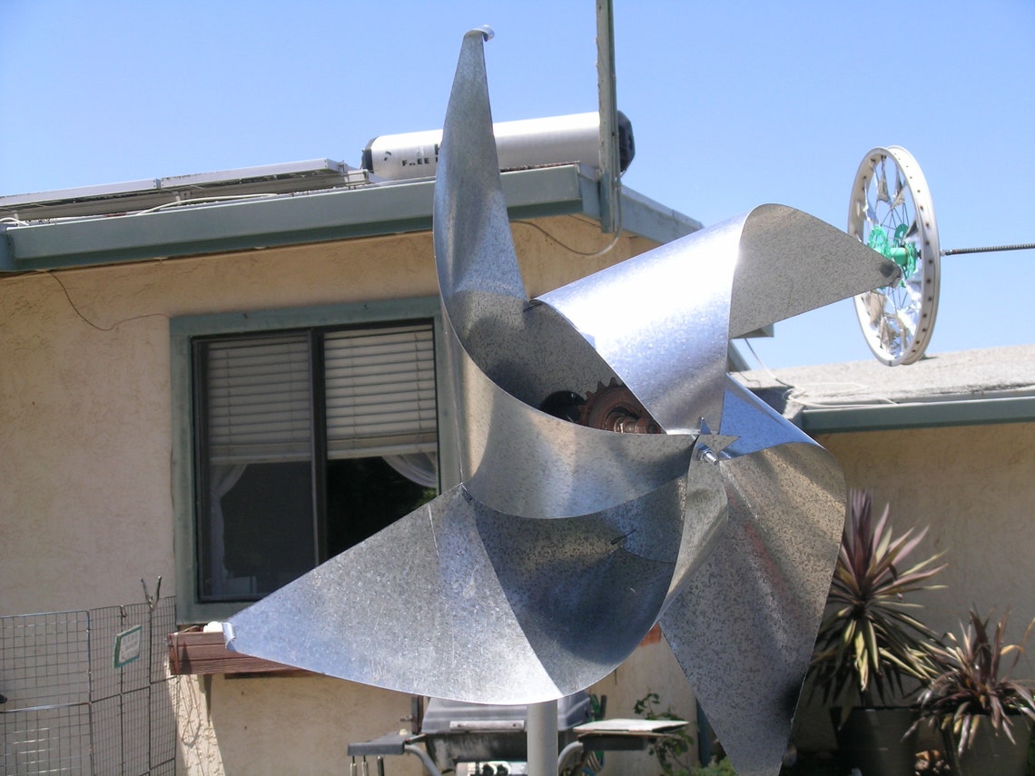 Kinetic Wind Spinner Metal Pinwheel Spins Great in the - Etsy