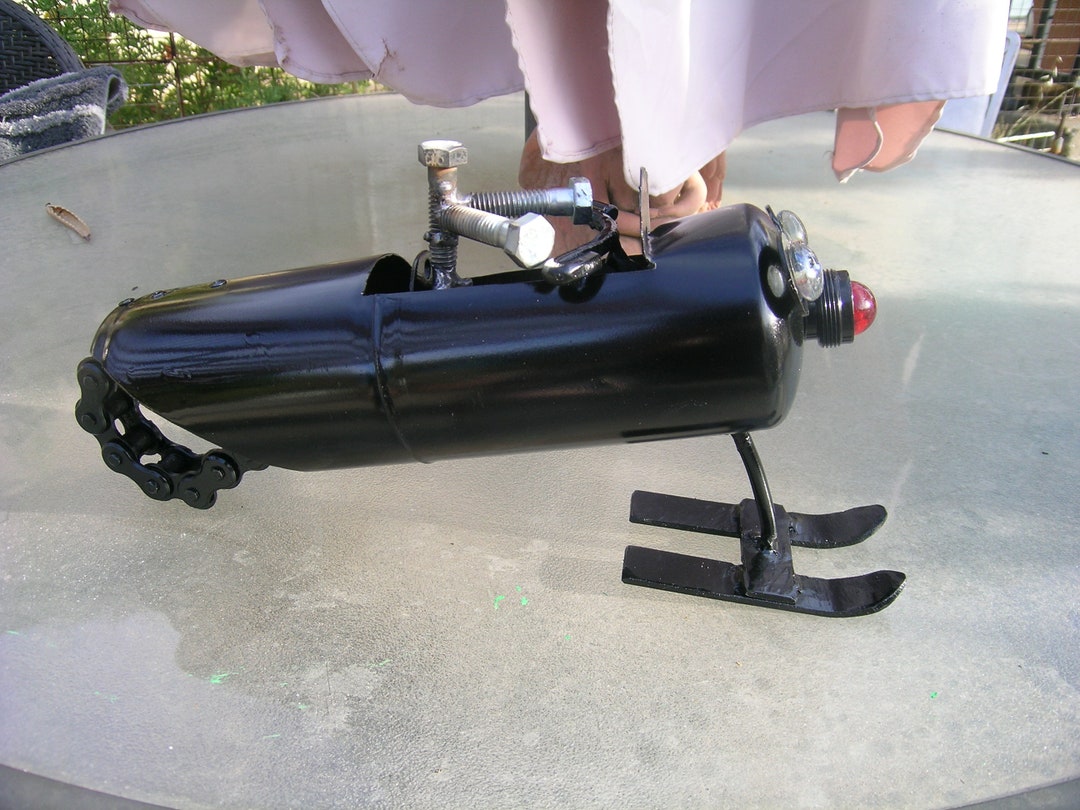 Snowmobile Made From Propane Cylinder With Driver - Etsy