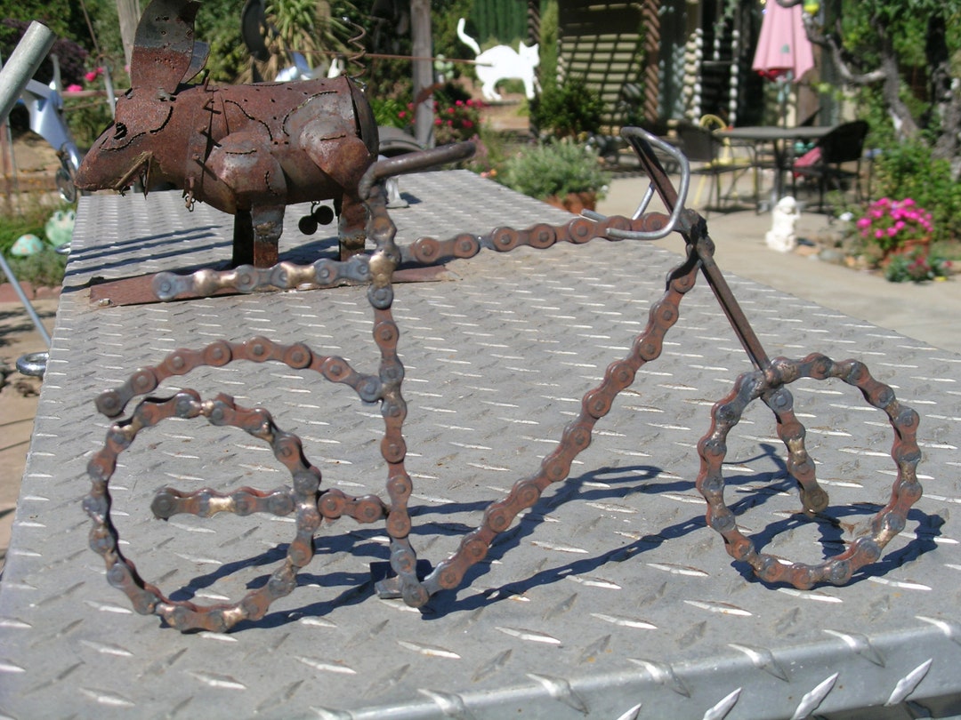 Bicycle Made From Bicycle Chain Approx. 10x6 - Etsy