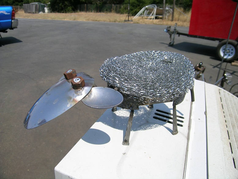 Approx. 6" Sheep Made of Metal and a Large Metal Scrubber - Etsy