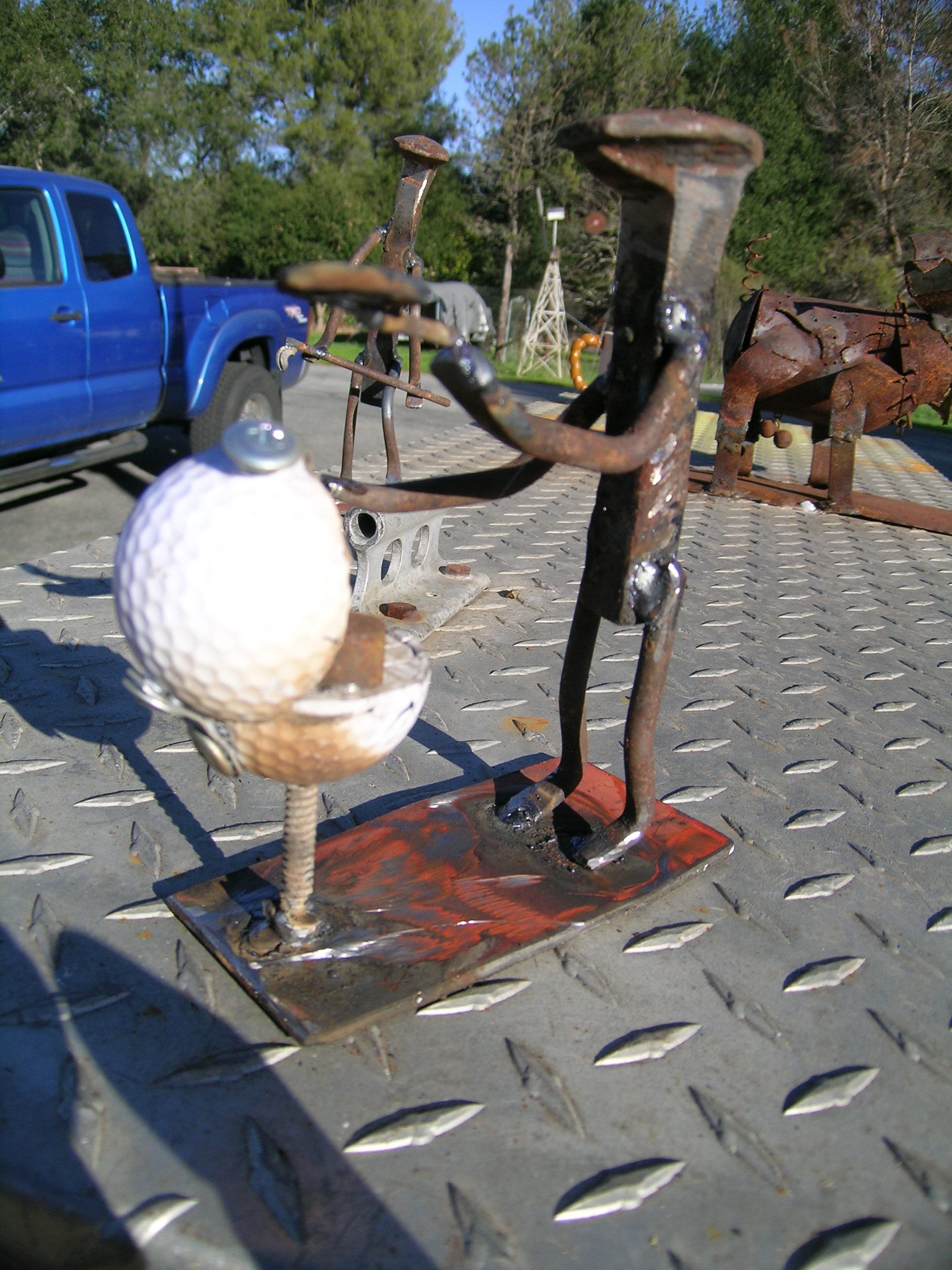 Railroad Spike Guy Doing BBQ - Etsy
