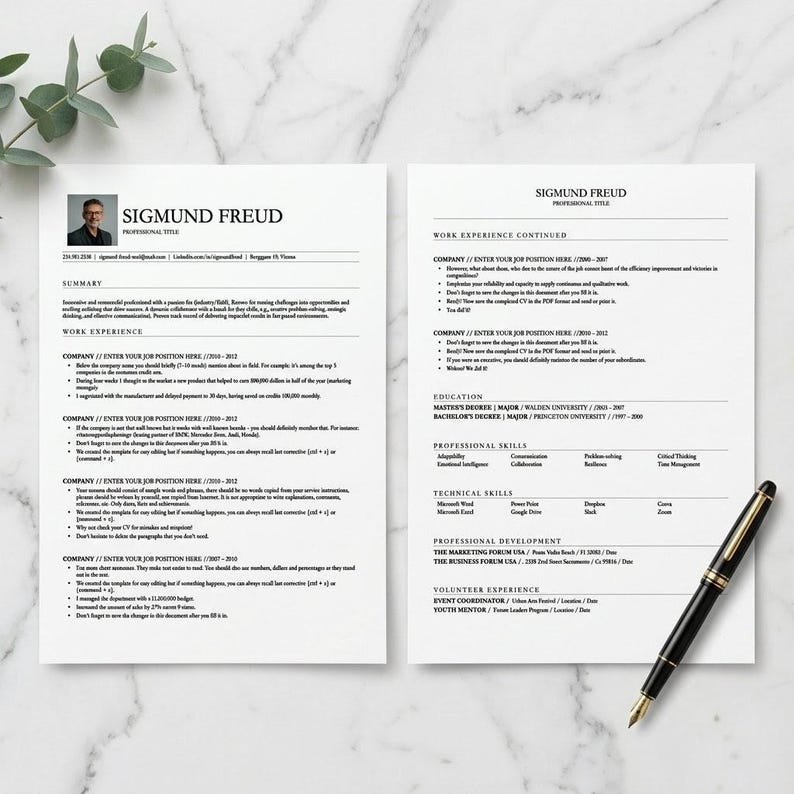CV Template Word Bundle | Resume, Cover Letter, References (instant ...