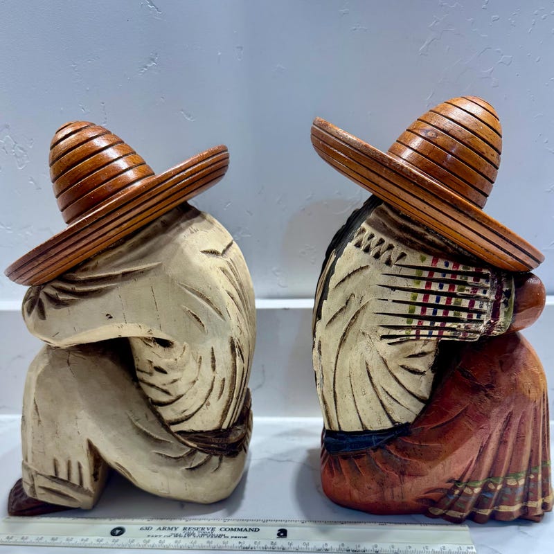 Vintage Mexican Bookends - Etsy