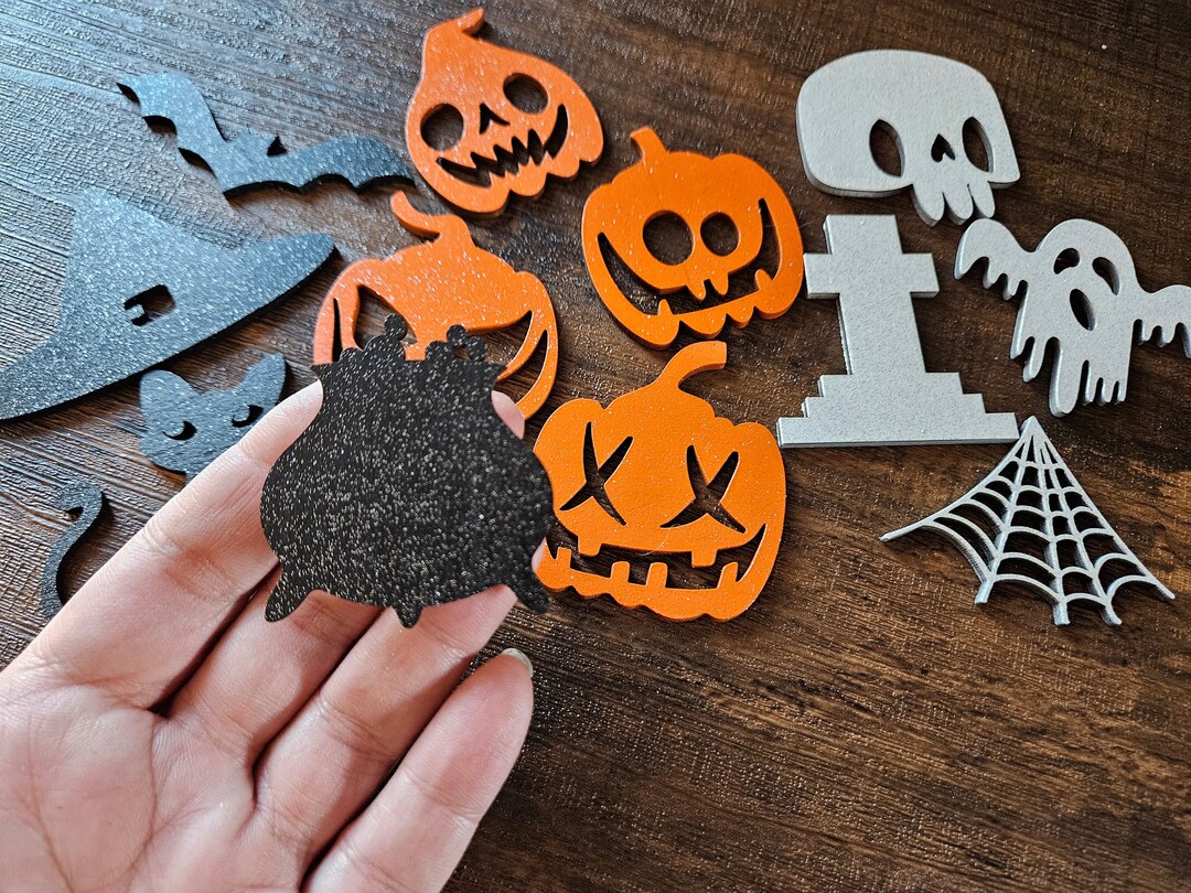 Painted Halloween Wood Cutouts: Spooky Miniatures, Basswood ...