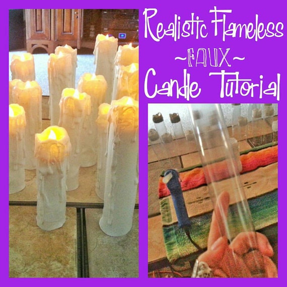Plastic Tubing Bundle for Gift Tubes Realistic Faux Candle Tutorial or ...