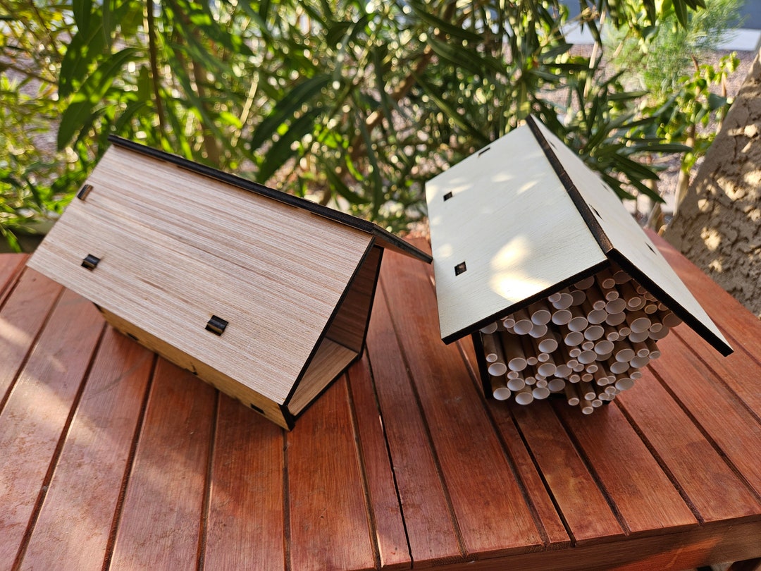 Bee House Native Bee Hotel Bee Box ~ Bee Design ~ DIY ~ UNPAINTED ...