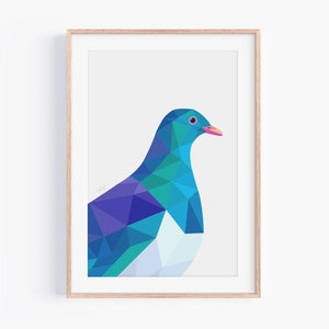 Kereru Print Kereru Illustration Kereru Art Kereru Painting New Zealand ...