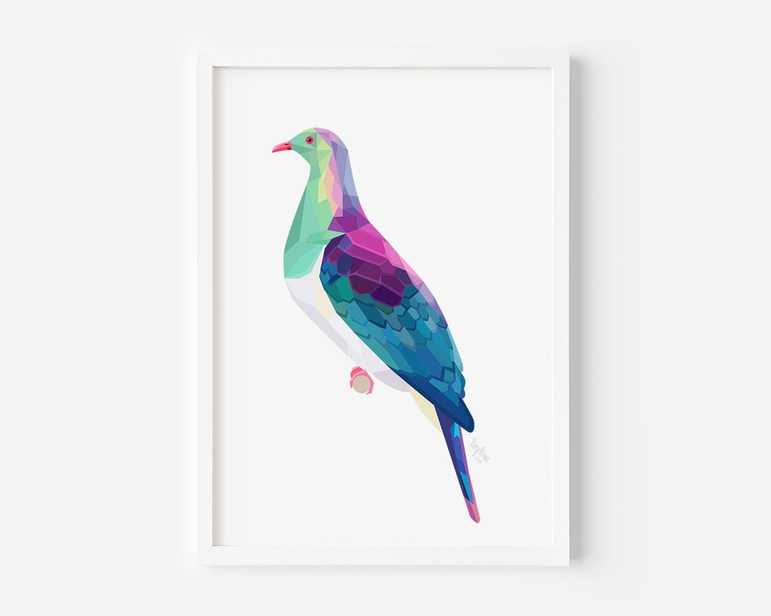 Kereru Print | New Zealand Art | Kereru Painting | New Zealand Kereru ...