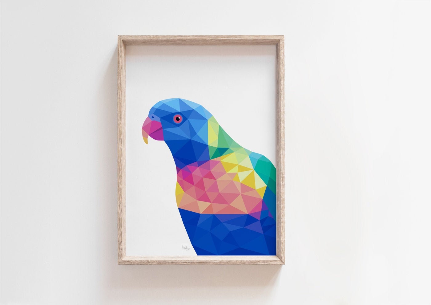 Parrot art, Rainbow lorikeet print, Lorikeet illustration, Rainbow ...