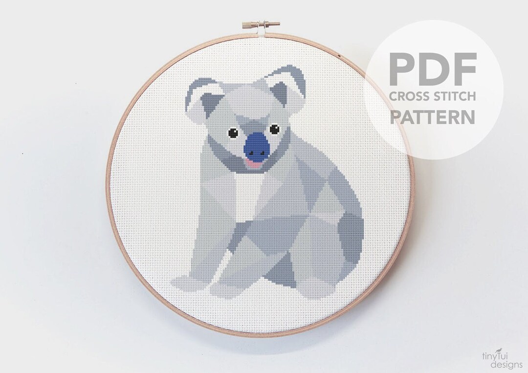 Koala Cross Stitch, Cross Stitch Pattern, Australia Cross Stitch, Cross ...